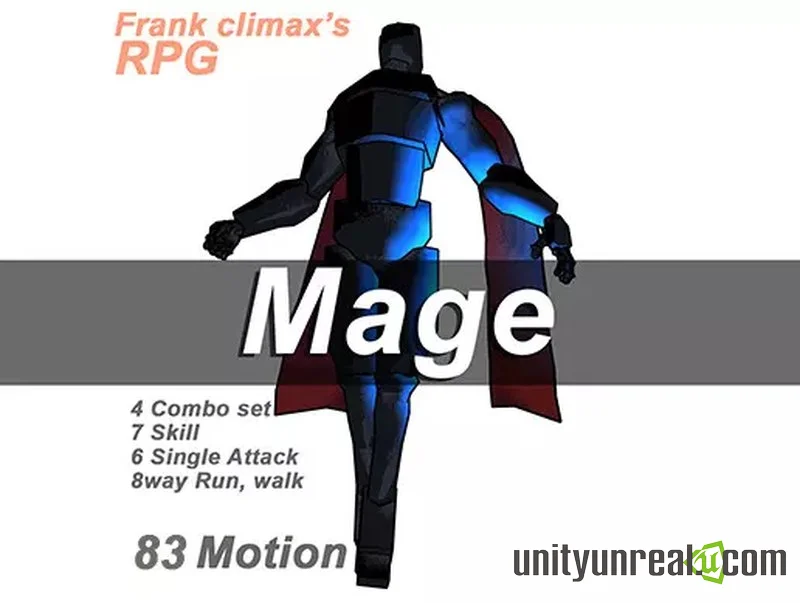 Unity Asset – Frank RPG Mage v1.1