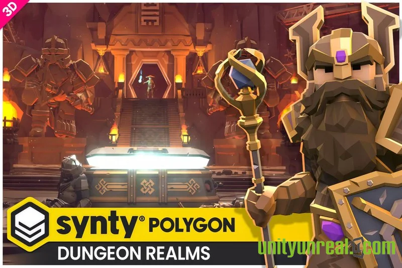 Unity Asset – POLYGON - Dungeon Realms Pack - Art by Synty