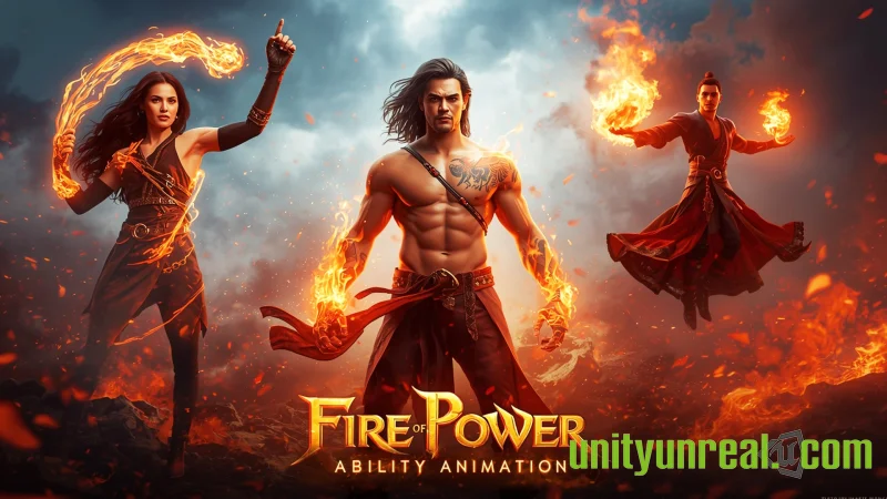 Unreal Engine asset – Fire Power Ability Animation Pack